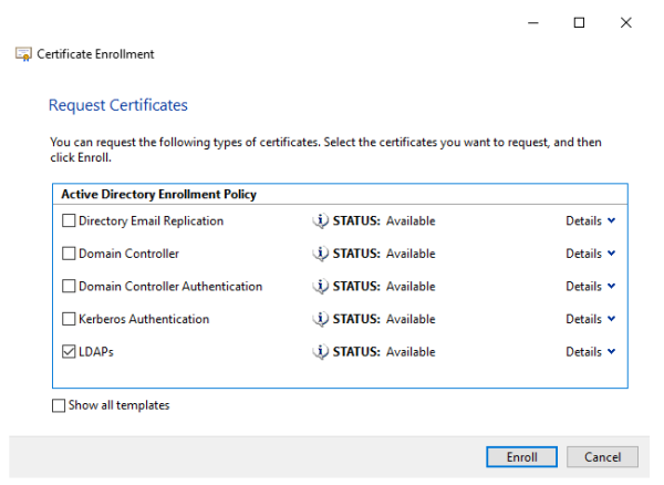 Windows Server Active Directory Configurazione Ldaps Computer Masters